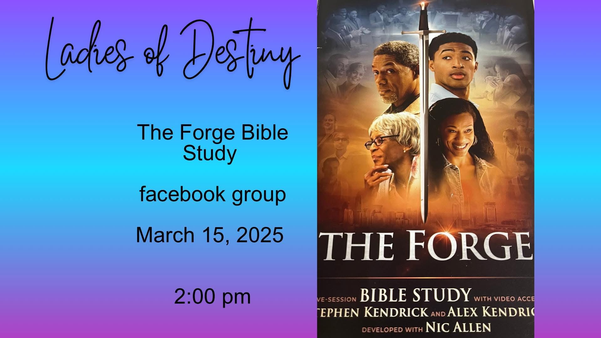 Ladies of Destiny — The Forge Bible Study - Grace Covenant Church of Mid Mo